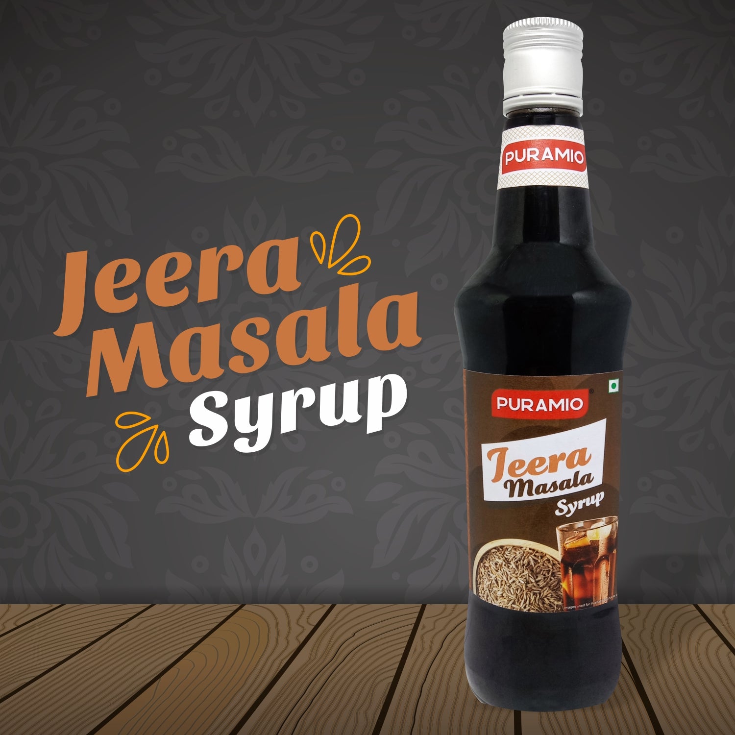 Puramio Jeera Masala Syrup for for Cocktails, Mocktail, Drinks, Juices ...